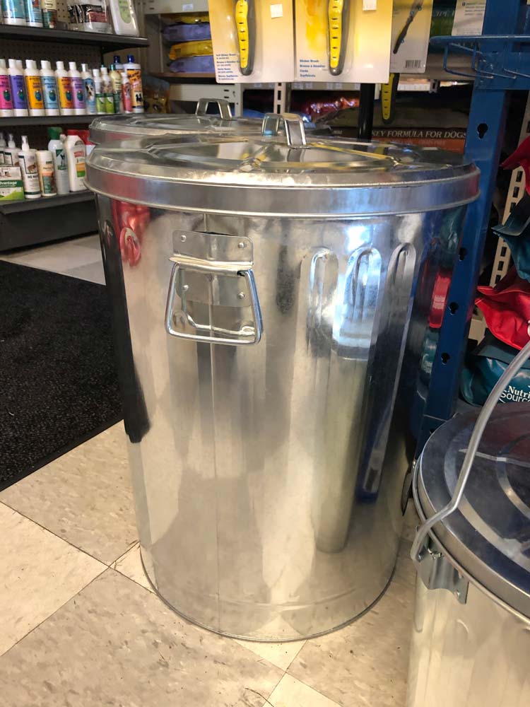 Metal containers for storage and compost | Coast Fork Brewing and Feed ...